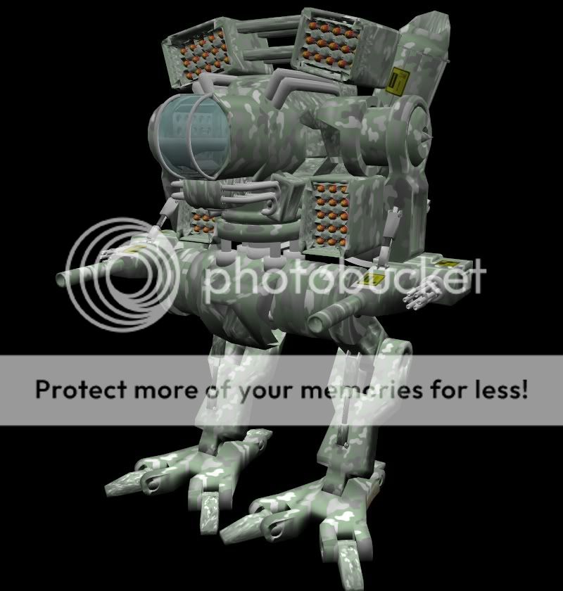 Mech project #2 -stage: Texturing and modeling - Works in Progress ...